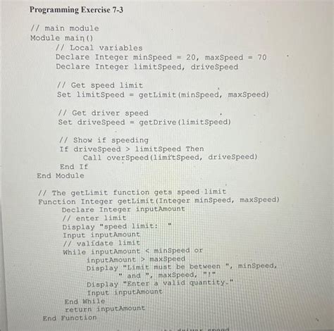 Solved Programming Exercise Main Module Module Chegg
