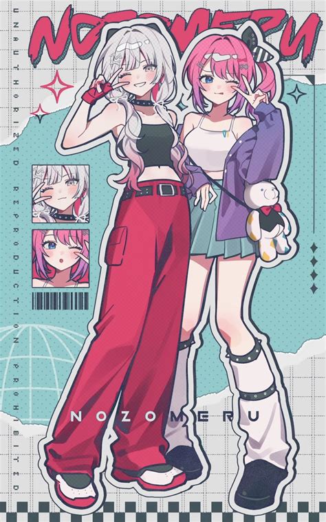 Kuramochi Meruto And Ishigami Nozomi Nijisanji Drawn By Waka Wk4444