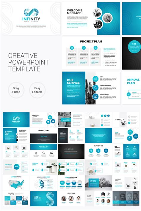 infinity modern powerpoint template 75324