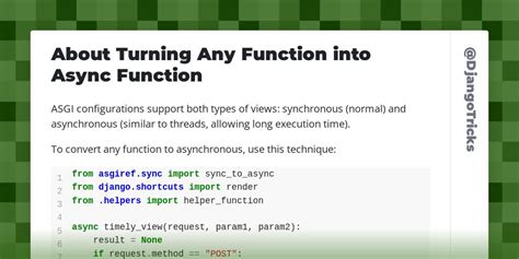 aidas bendoraitis on linkedin about turning any function into async