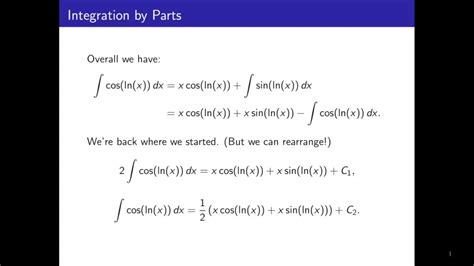 Integral Calculus Chapter 71 Recursive Integration By Parts