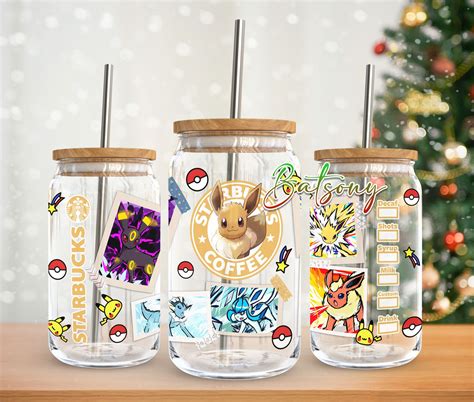 Movie Cartoon 16 Oz Libbey Glass Can Wrap Png Sublimation Digital