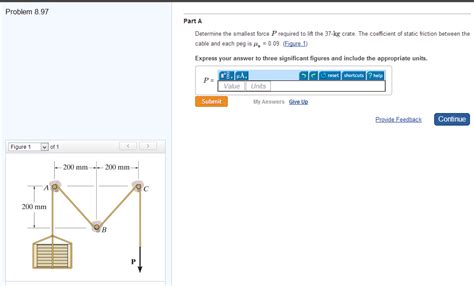 Solved Determine The Smallest Force Chegg