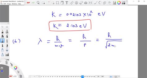 A What Is The Energy Of An Electron Whose De Broglie Wavelength Is