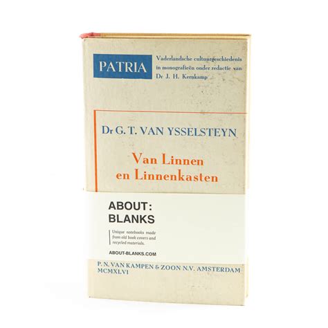 Linen Notebook About Blanks