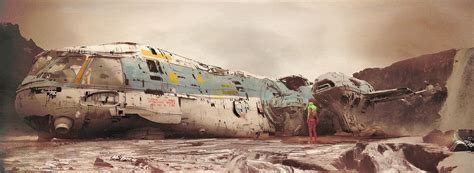 Crashed Spaceship Fallout Concept Art Sci Fi Art Digital Art Masters