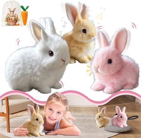 Bunby My Realistic Bunny Toy Interactive Realistic Bunny Toy