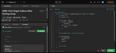 Yash Thakur On Linkedin Dsawithedslash Leetcode 100daychallenge
