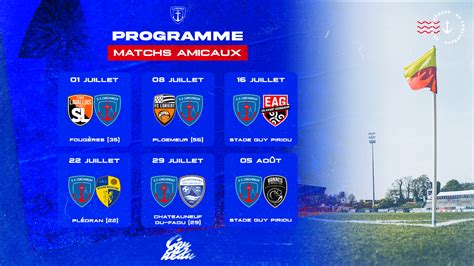 Programme Des Matchs Amicaux Us Concarneau