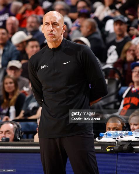Head Coach Doug Christie Of The Sacramento Kings Looks On During The