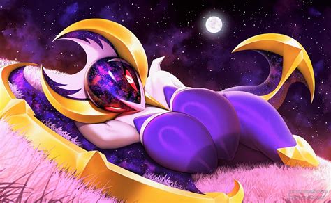 Rule 34 Anthro Female Fur Furry Lunala Night Sky Pokemon Pokemon Sm