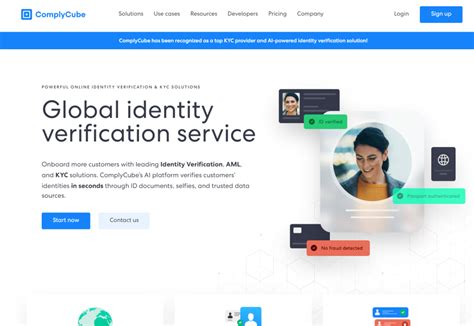 ComplyCube: Online Identity Verification, AML, KYC SaaS | tyy.AI Tools