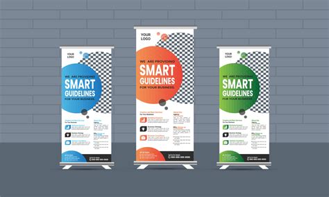 Business Corporate Roll Up Banner Template Professional Roll Up Stand