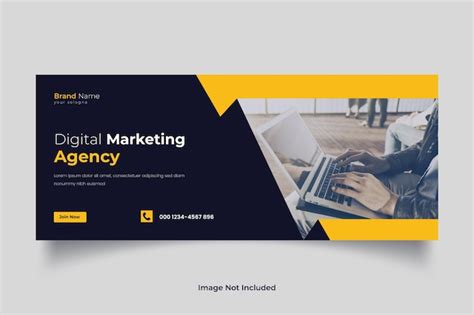 디지털 마케팅 Facebook 표지 및 웹 배너 템플릿 무료 Psd 파일