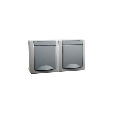 Shockproof Socket Twin Plug Horizontal Ip 54