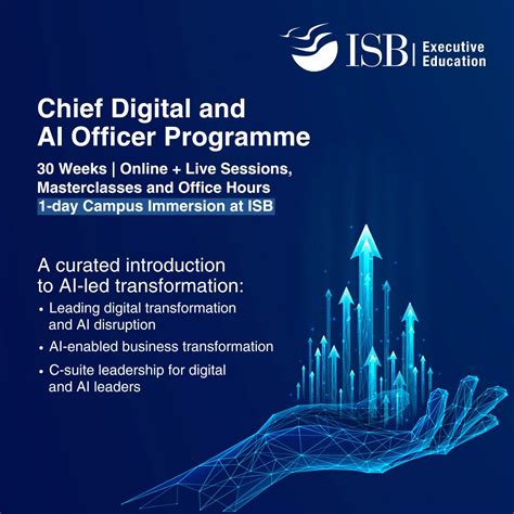 Isb Executive Education Chief Digital And Ai Officer Programme Cdo