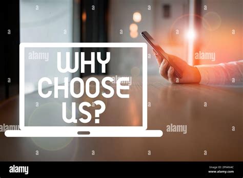 Conceptual Caption Why Choose Us Business Concept Reasons For Choosing