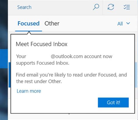 Microsoft Reportedly Rolling Out Outlook Mails Focused Inbox Feature