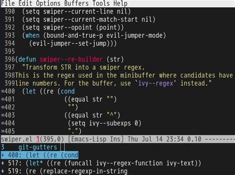 Enhance Emacs Git Gutter With Ivy Mode Gutter Git Enhancement