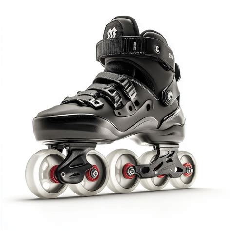Inline Skate Isolated On A Solid White Background Premium Ai