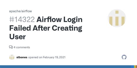 Airflow Login Failed After Creating User Issue Apache Airflow Github
