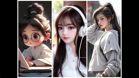 Cute Cartoon Girls Dpz For Whatsapp Cartoon Girls New Dpz Cute Girl