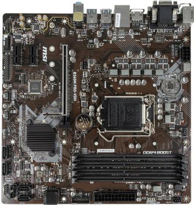 Характеристики Материнская плата MSI B360M PRO-VDH, LGA 1151v2, Intel ...
