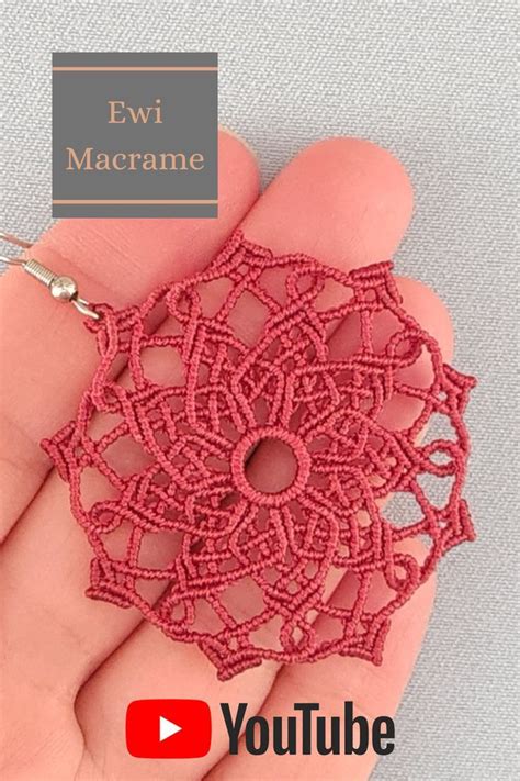 Macrame Mandala Pattern Micro Macrame Tutorial Macrame Patterns