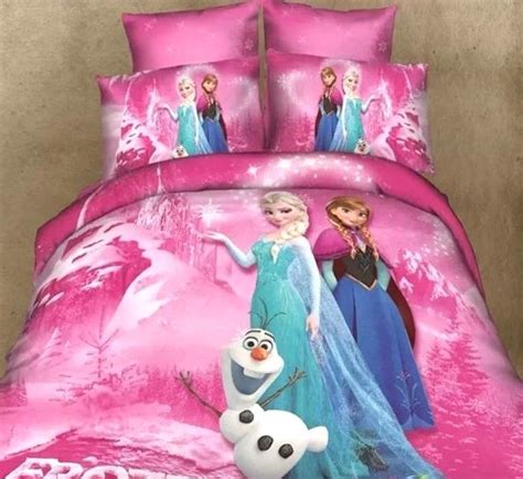 Disneys Movie Frozen Elsa Anna Twin 100 Cotton Quiltduvet Cover Bed