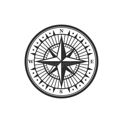 Rose Of Winds Nautical Compass Navigator Stock Vector Illustration Of