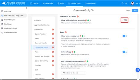 How To Restrict Users To Add Or Delete Account With AirDroid Business AirDroid