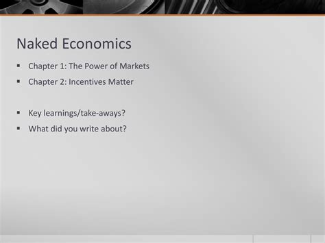 Naked Economics Chapter Summaries Telegraph