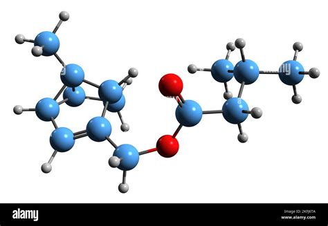 3d Image Of Mertenyl Isovalerianate Skeletal Formula Molecular Chemical Structure Of Valerian