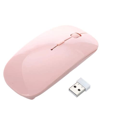 Ig 2 4 Ghz Wireless Mouse Wireless Usb Dongle For Pc Laptop Pink In