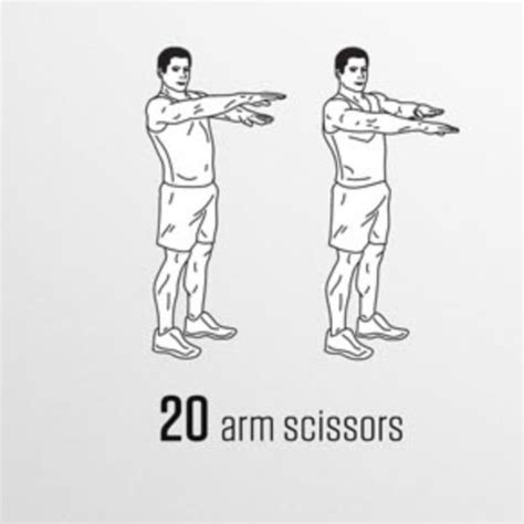 Arm Scissors Exercise How To Workout Trainer By Skimble