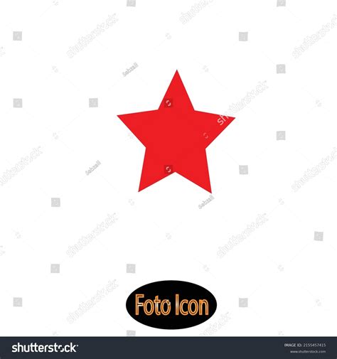Star Icon White Background Stock Vector Royalty Free 2155457415