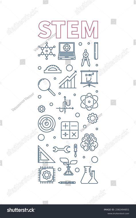 Stem Vector Outline Vertical Blue Simple Stock Vector Royalty Free 2382494851 Shutterstock