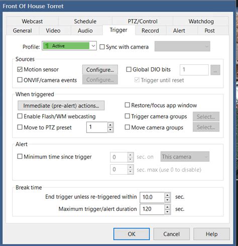 having issues with alerts using codeproject ai r blueiris