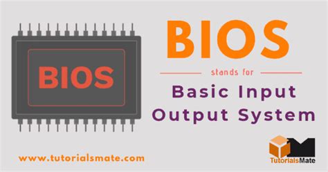 Full Form Of Bios What Is Bios In Computer Tutorialsmate