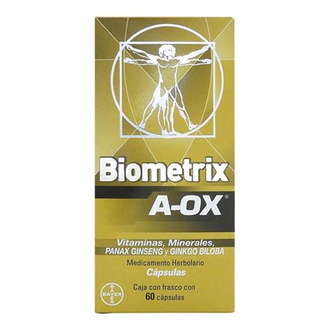 Multivitamínico Biometrix A OX 60 cápsulas Walmart