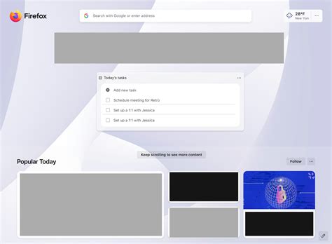 Use Widgets On Your Firefox New Tab Page مساعدة Firefox