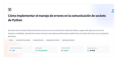 Manejo De Errores En Sockets Python Guía Completa Y Mejores Prácticas