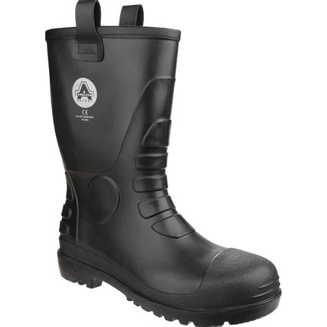 Amblers Mens Safety Fs90 Waterproof Pvc Pull On Safety Rigger Boots Work Boots