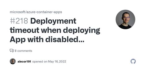 Deployment Timeout When Deploying App With Disabled Ingress · Issue 218 · Microsoftazure