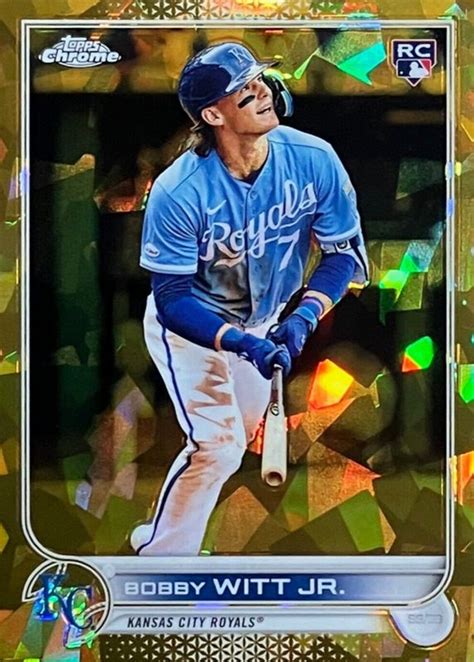 Bobby Witt Jr 2022 Topps Chrome Update Sapphire Edition Gold Us100
