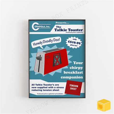 Talkie Toaster Advert Red Dwarf Poster Print Available In A A A Sizes With Free Uk