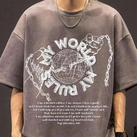 My World T Shirt Design My Rules T Shirt Design My World Sublimation