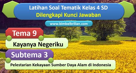 Contoh Soal Ipa Tentang Upaya Pelestarian Sumber Daya Alam Beinyu
