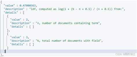 浅析 Elasticsearch 默认算法 —— Bm25es Bm25 Csdn博客 浅析 Elasticsearch 默认算法 —— Bm25es Bm25 Csdn博客