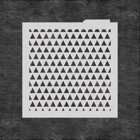 Png Triangle Pattern Stencil Etsy
